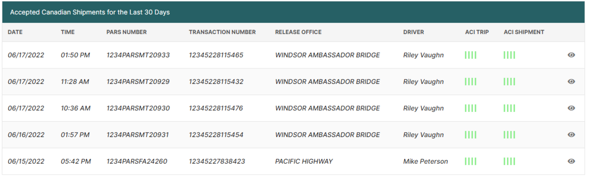 PARS Shipment Search Feature (CBSA) - BorderConnect Wiki