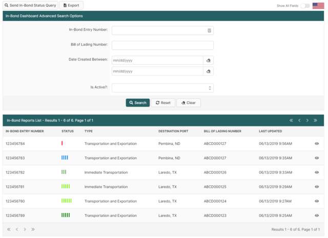 U.S. In-Bond Manager Guide (CBP) | BorderConnect Support Wiki