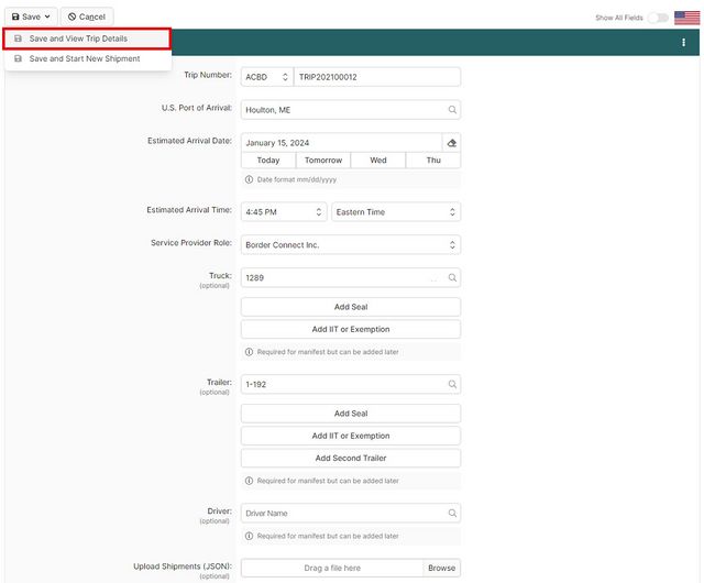 Empty ACE Manifest (CBP) - BorderConnect Wiki