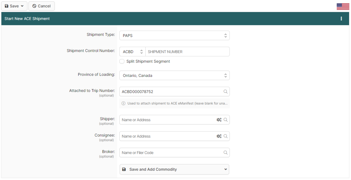 PAPS (CBP Shipment Type) - BorderConnect Wiki