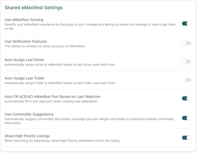 File:Shared-emanifest-settings.png - BorderConnect Wiki