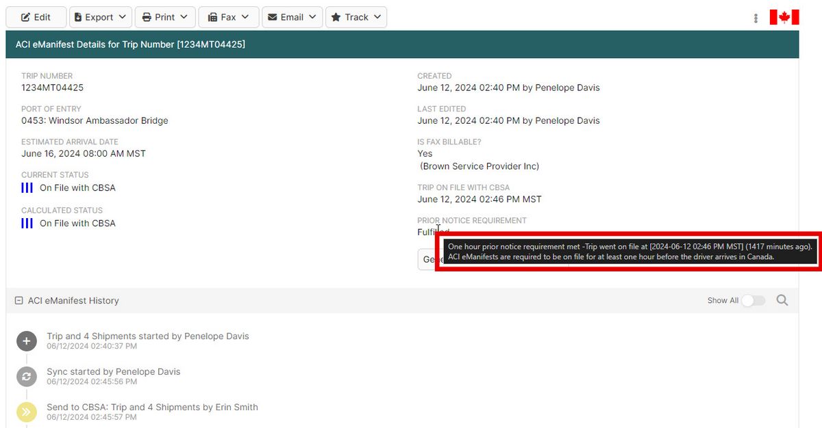 ACI eManifest Compliance Guide (ACI eManifest) - BorderConnect Wiki