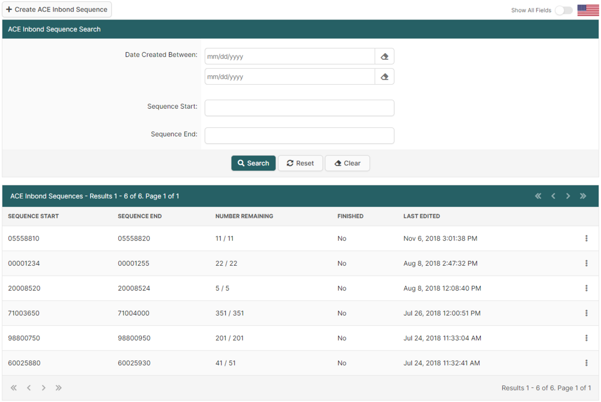 ACE In Bond Sequences (ACE Manifest / U.S. In-Bond Manager ...