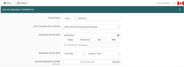Edit ACI eManifest Page (ACI eManifest) - BorderConnect Wiki