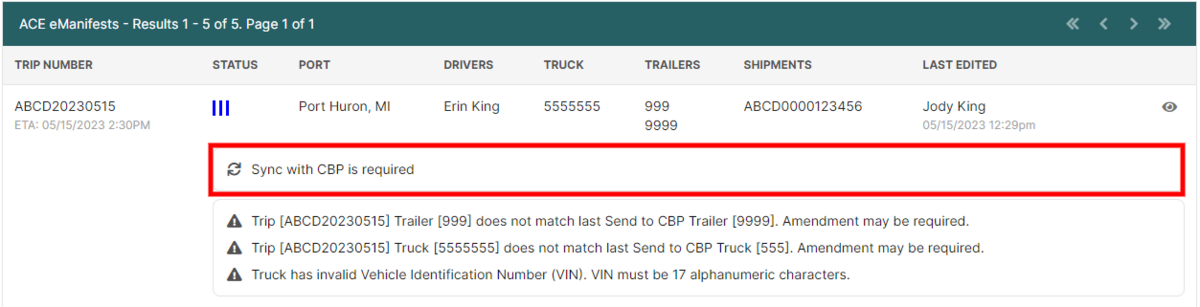 E-Manifest Sync Feature (ACE and ACI eManifest) - BorderConnect Wiki